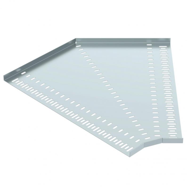 Pre Galvanised Light Duty Cable Tray 45 Degree Flat Bend | Trench