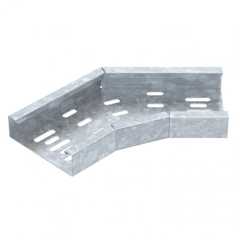 Hot Dipped Galvanised Medium Duty Cable Tray 45 Degree Flat Bend | Trench