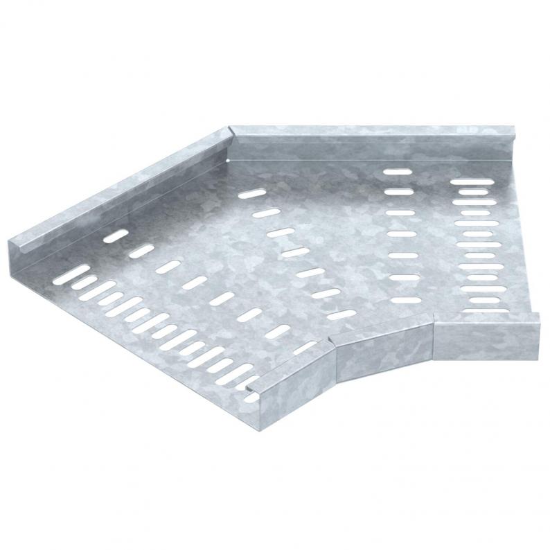 Hot Dipped Galvanised Medium Duty Cable Tray 45 Degree Flat Bend | Trench